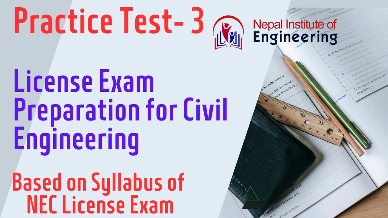 Mock Test 3: Question & Discussion Class for License Preparation Class ...