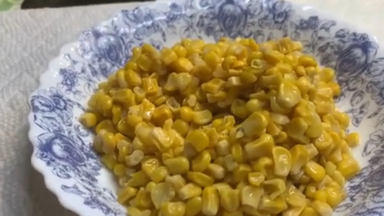 How To Cook Canned Whole Kernels Corn - YouTube