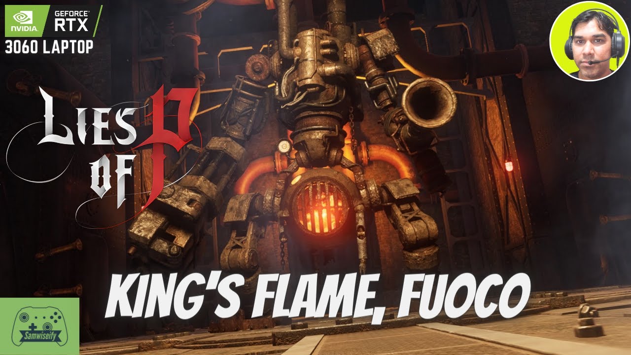 Lies of P | King's Flame, Fuoco Boss Battle - YouTube