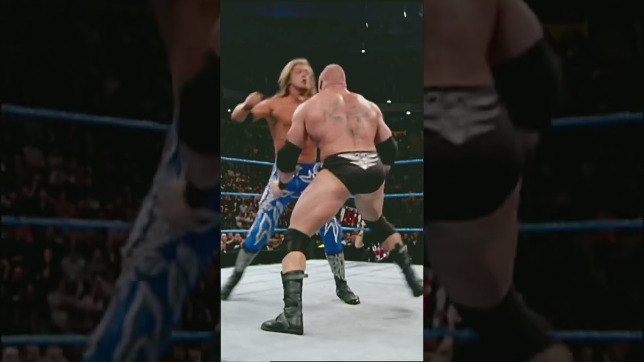 Edge and Brock Lesnar get brutal during Rebellion 2002 #Short - YouTube