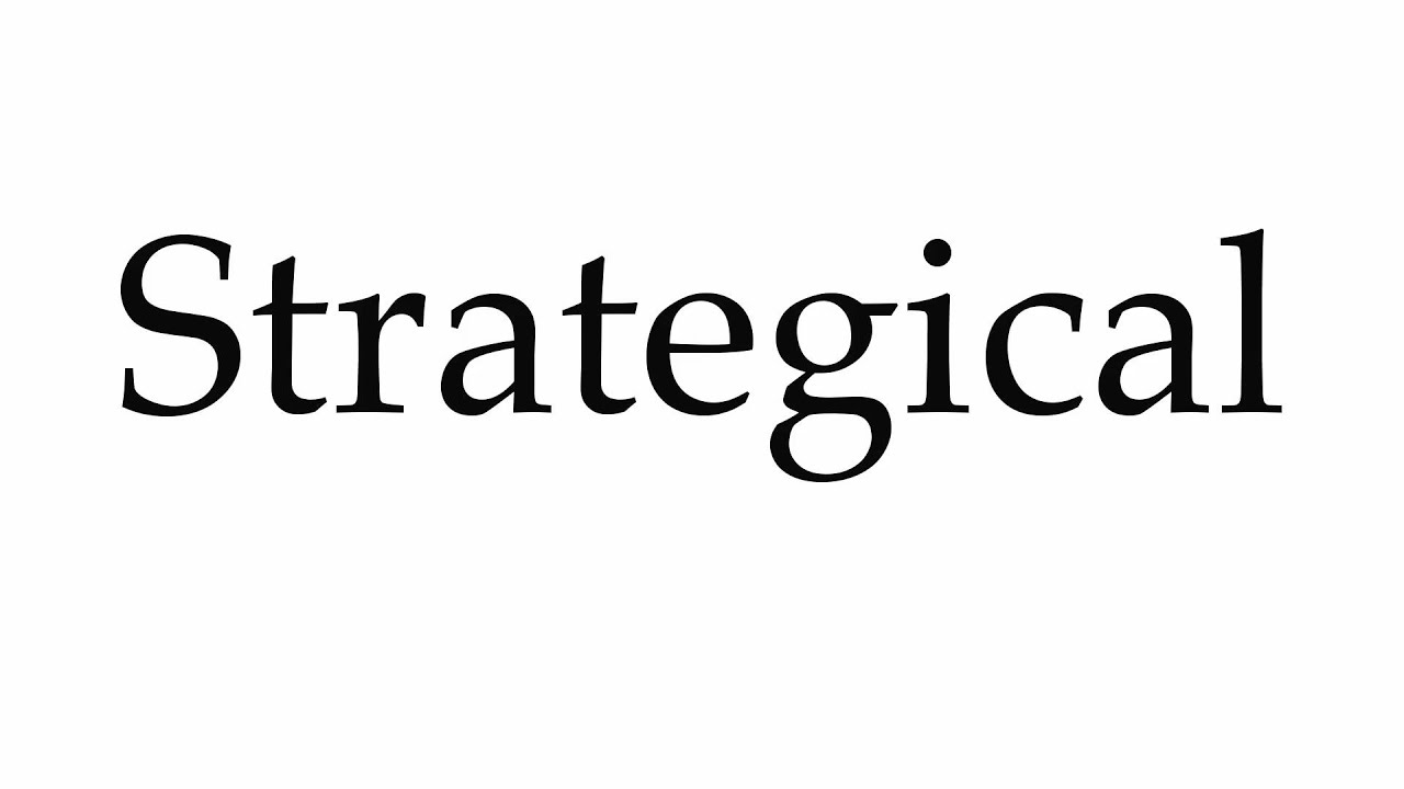 How to Pronounce Strategical - YouTube