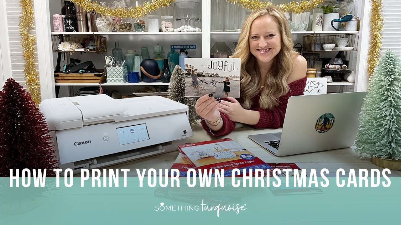 How To Print Your Own Holiday Cards With Canon PIXMA - YouTube