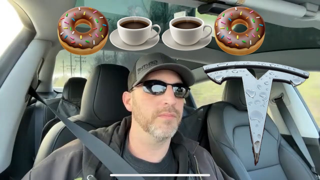 Tesla FSD Detroit to Ann Arbor | THURSDAY morning coffee and Doughnut ...