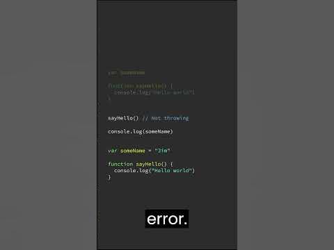 JavaScript Hoisting Explained: Unique Feature, Pros & Cons #shorts - YouTube