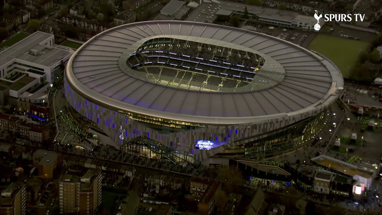 Totenham Spurs new stadium Aerial view - YouTube