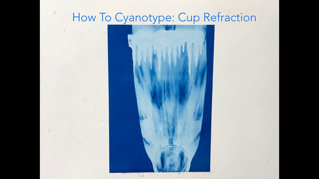 How to Cyanotype: Cup Refraction #satisfyingart #satisfyingvideos - YouTube