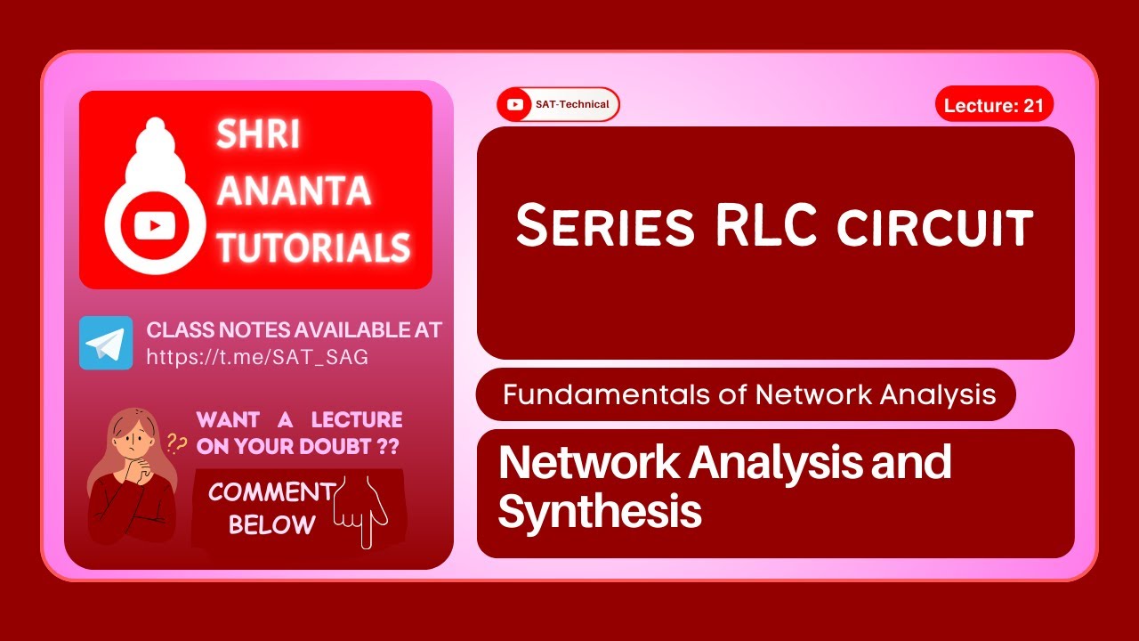 Series RLC circuit #kcl #kvl #electricalengineering #network # ...