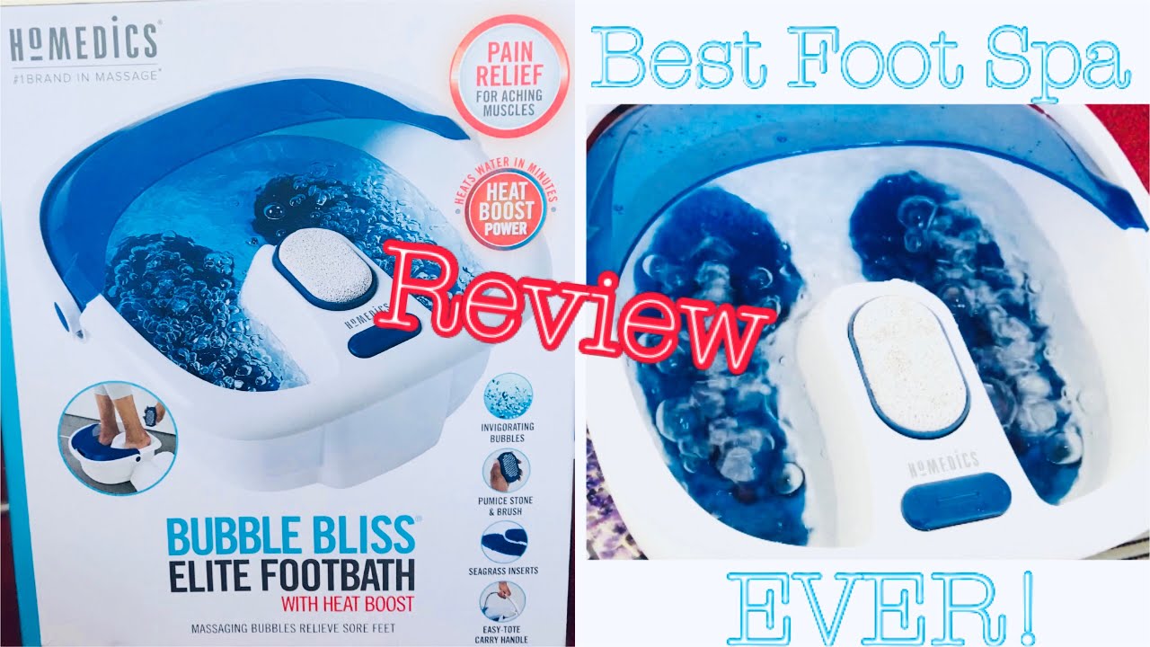 Homedics Bubble Bliss Elite Footbath Review 2023 - YouTube