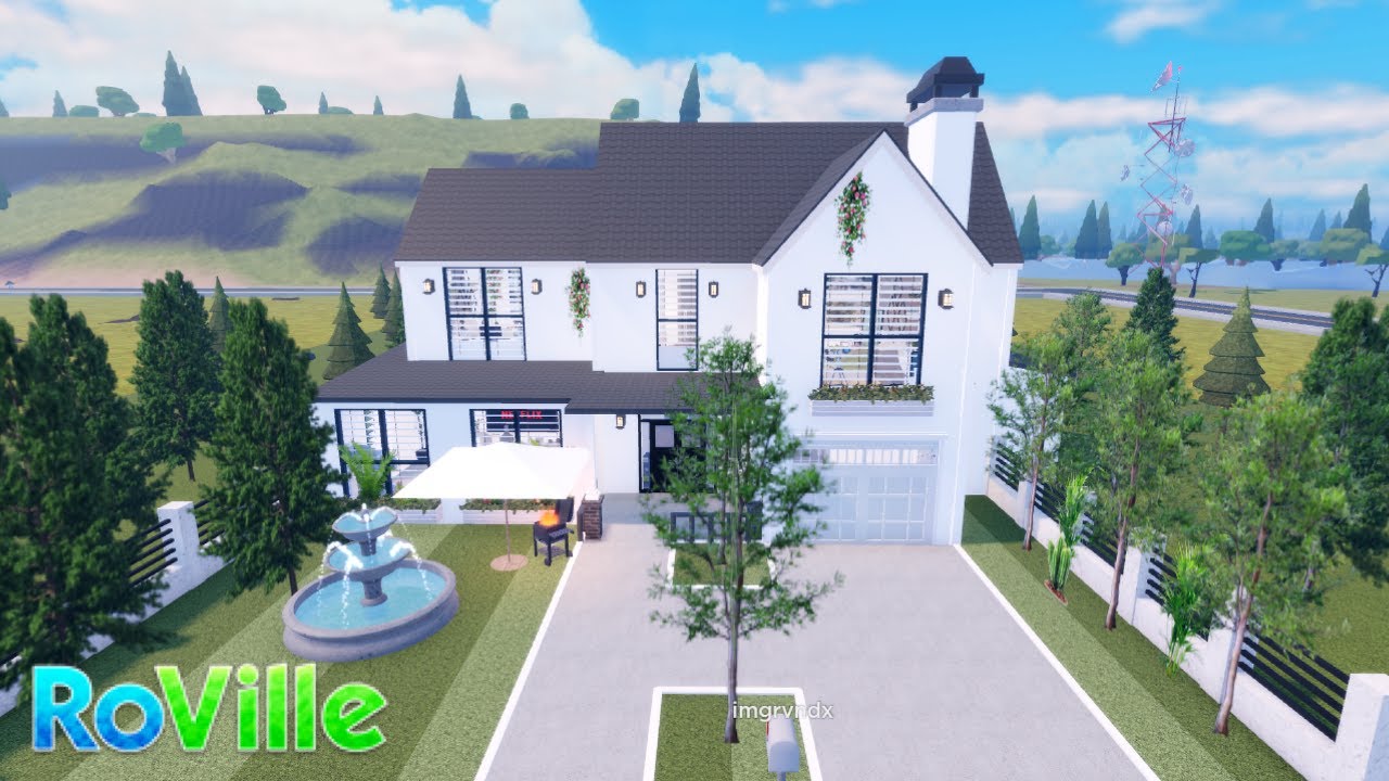 Modern Suburban Family House || Home Tour With House Code || Roblox ...