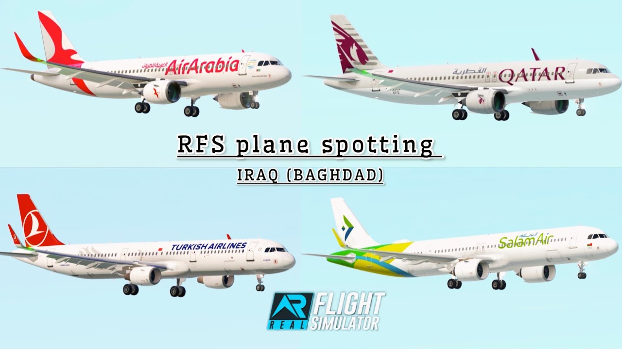 real flight simulator | Plane Spotting | Baghdad Int'l Airport | Ultra ...