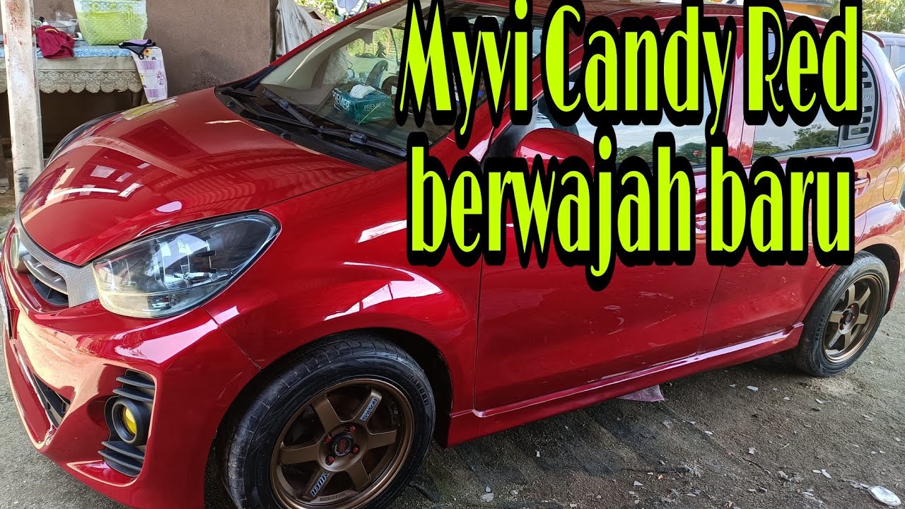 Myvi candy red - YouTube