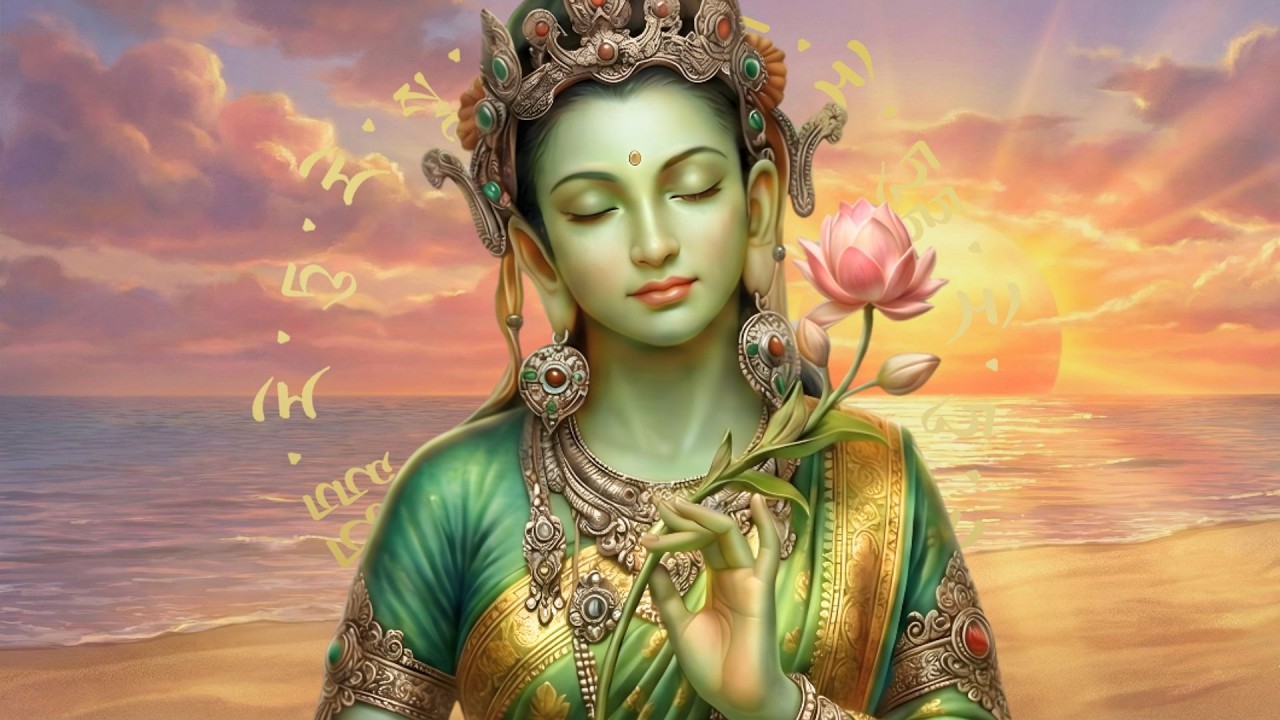 Om Tare Tuttare Ture Soha | Green Tara Mantra Meditation with Ocean ...