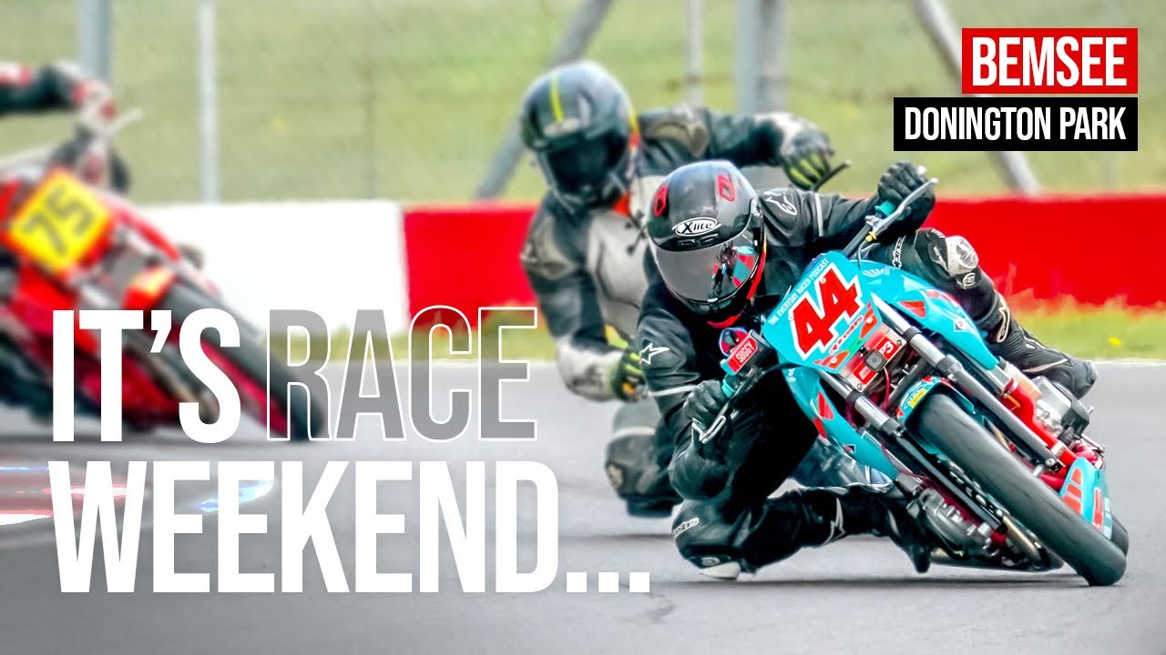Awesome motorcycle racing with BEMSEE at Donington Park Honda CB500 ...