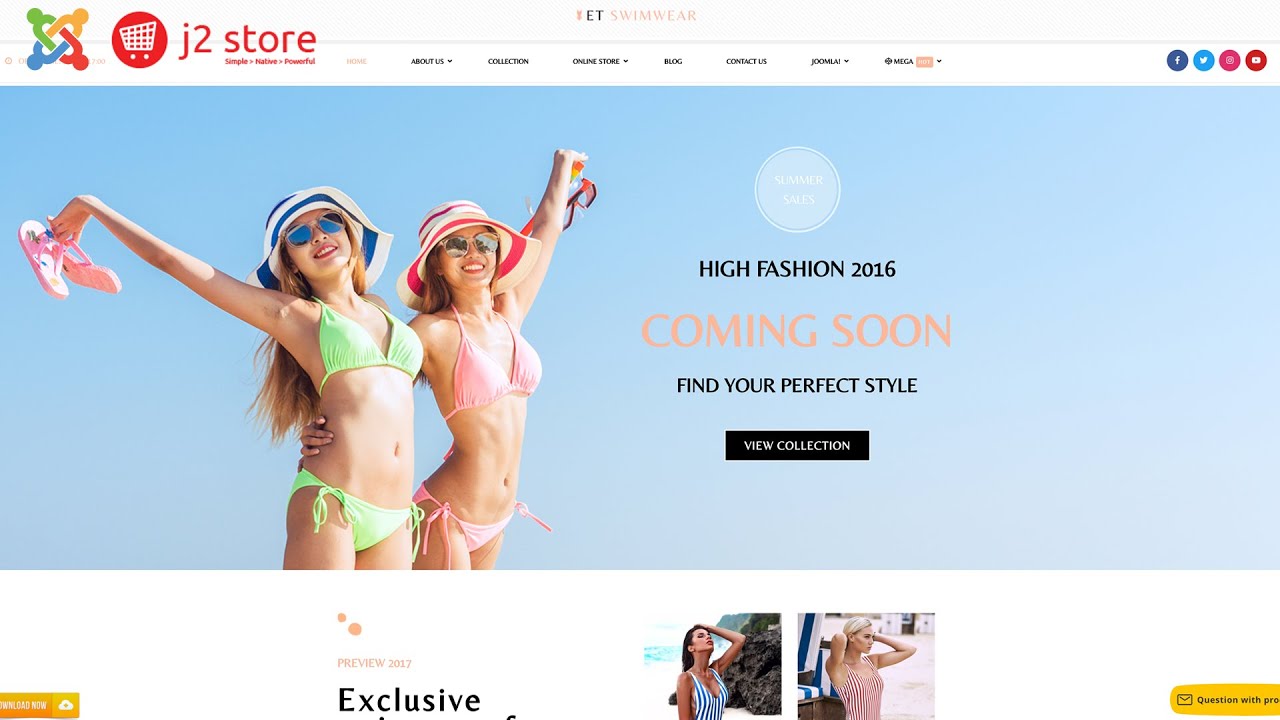 Master j2Store: Joomla Ecommerce Crash Course - Demo & Review - Unlimited Product Sales - YouTube