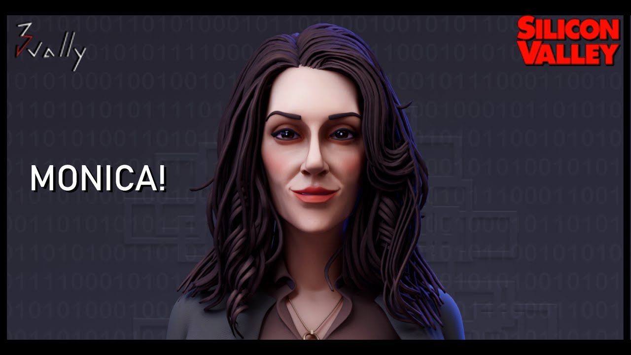 #siliconvalley Monica Hall #3d #zbrush #sculpt #timelapse - YouTube