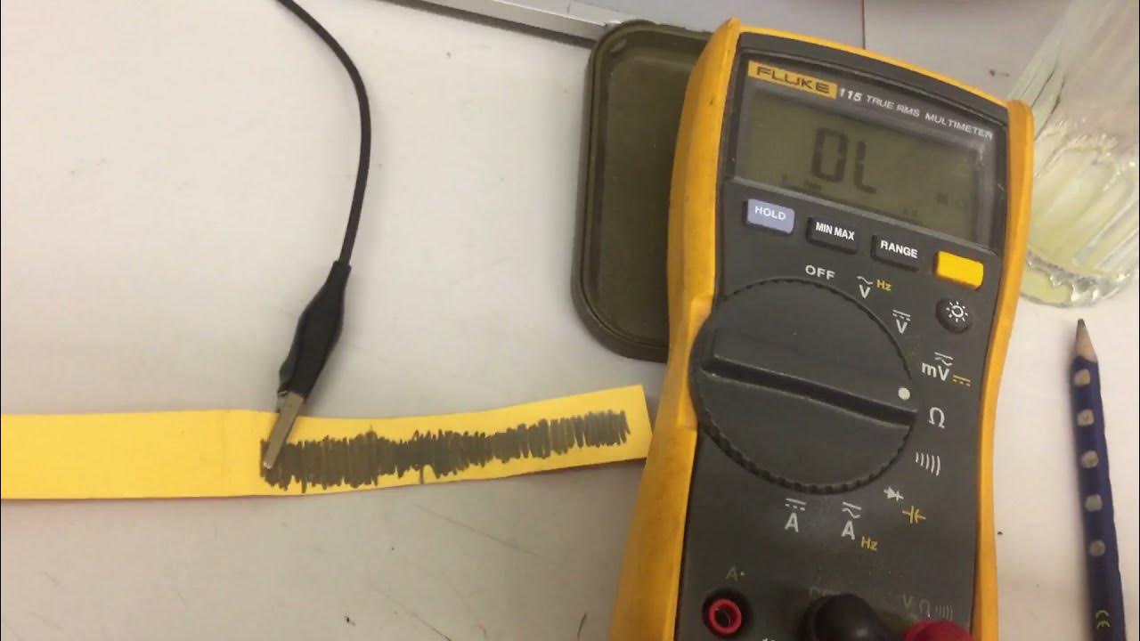 Making a resistor with pencil and paper - YouTube