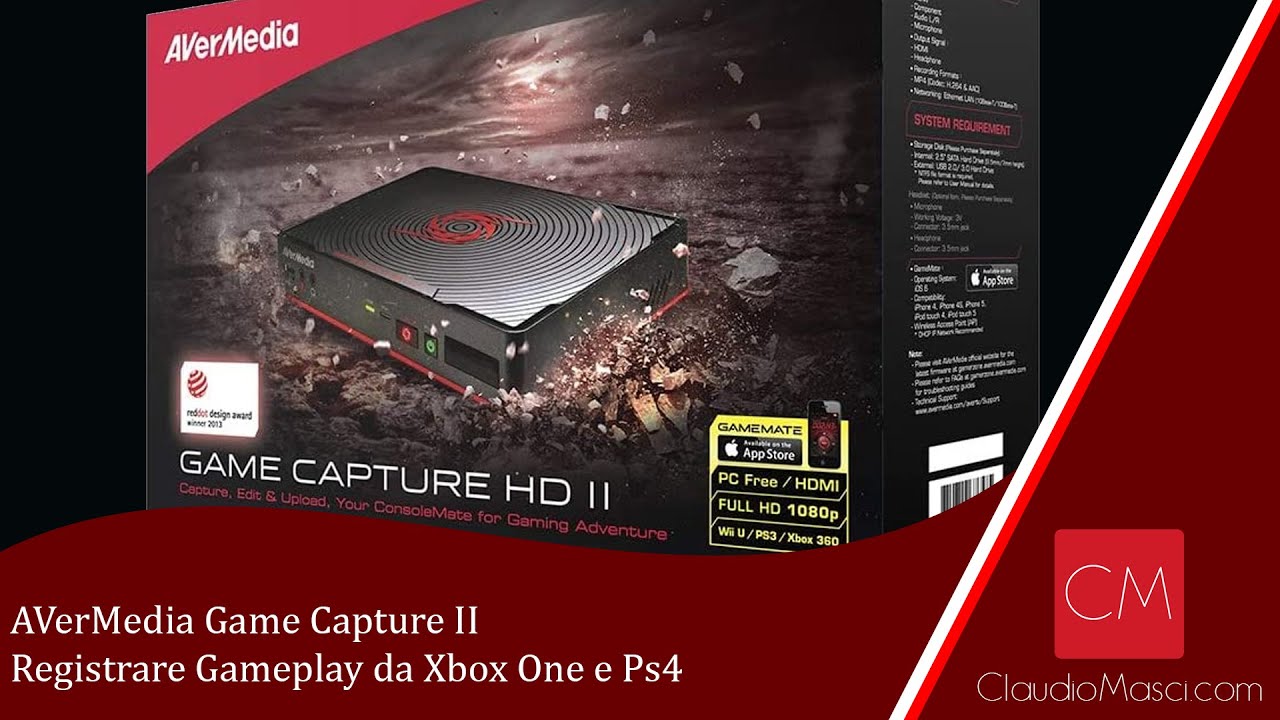 AVerMedia Game Capture II - Registrare Gameplay da Xbox One e Ps4 - YouTube