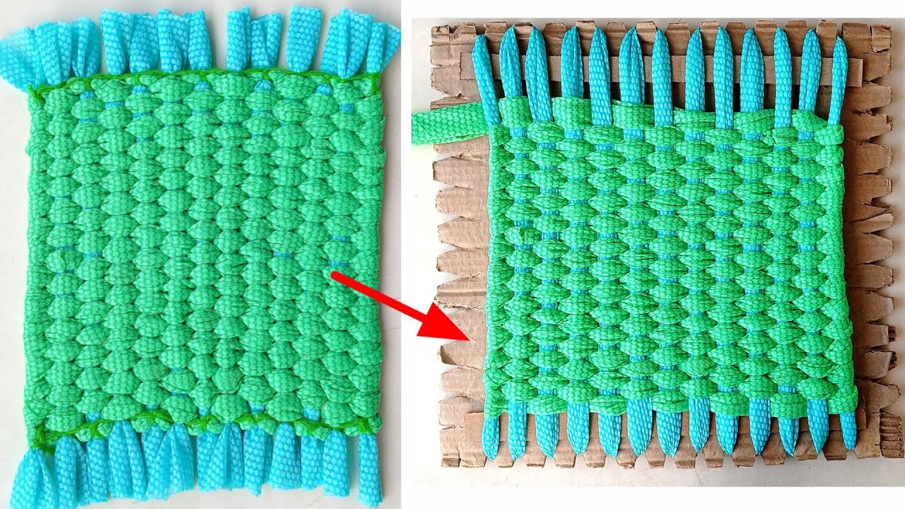 Diy | Doormat Making At home | Doormat With Old Cloth | Doormat Designs ...