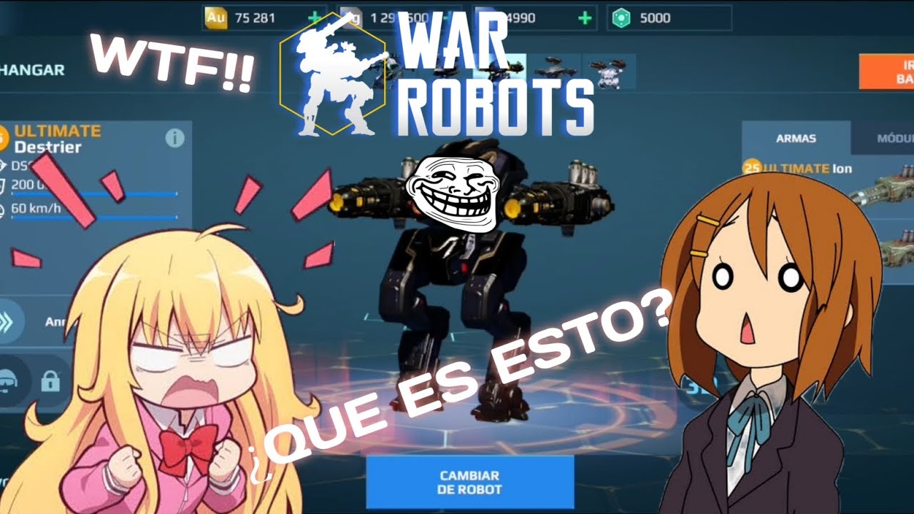 ¿ULTIMATE DESTRIER? 🤨 ¡¡WTF!!/ WAR ROBOTS 🔥 TEST SERVER 🔥 - YouTube