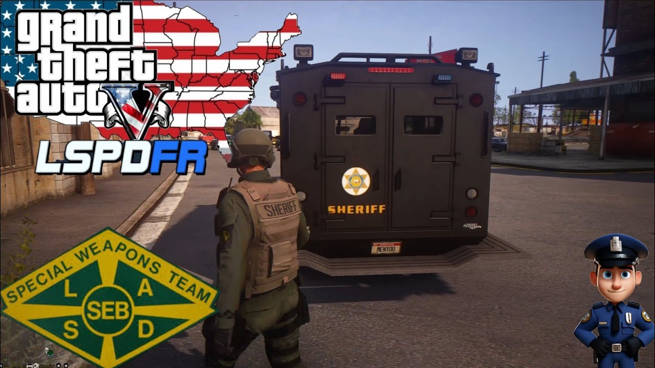 [NO COMMENTARY] GTA V | LSPDFR - LASD SWAT PATROL, TERRORIST ATTACK IN ...