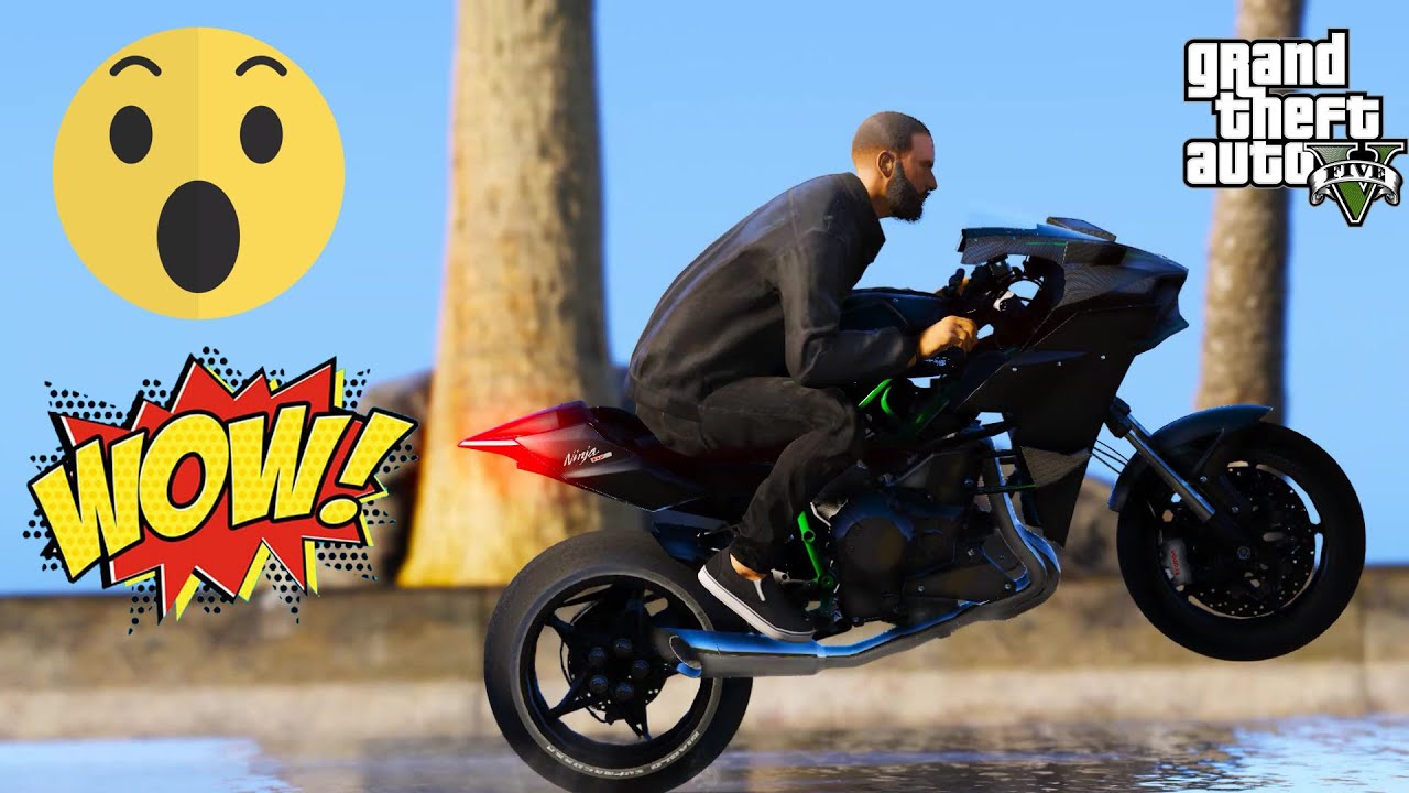 GTA V - Kawasaki Ninja H2R - Gameplay - YouTube
