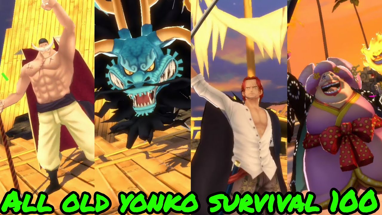 All Old Yonko survival 100 gameplay in One Piece Bounty Rush | OPBR ...