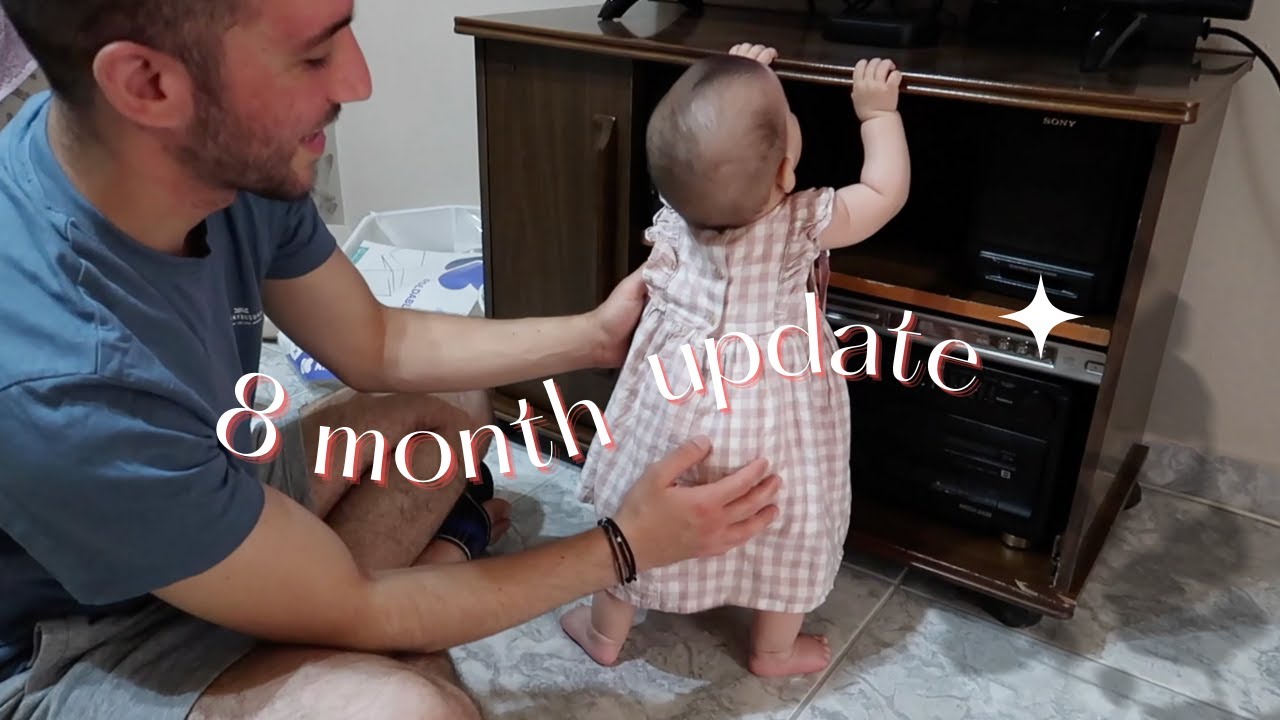 ΤΟ ΜΩΡΟ ΕΚΑΝΕ ΤΑ ΠΡΩΤΑ ΤΗΣ ΒΗΜΑΤΑ + 8 ΜΗΝΩΝ BABY UPDATE | YOU.ME - YouTube