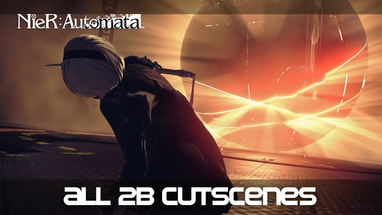 Nier Automata: All 2B Cutscenes - YouTube