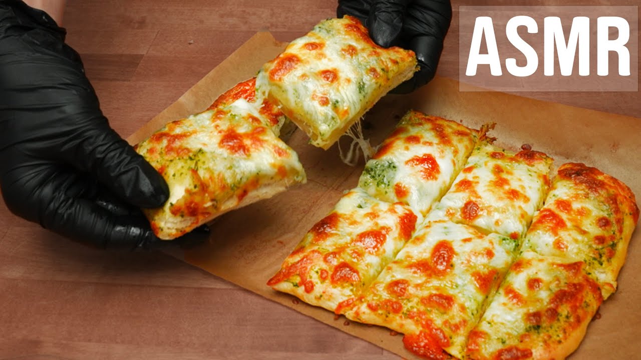 Cheese Garlic Bread - ASMR Cooking - YouTube