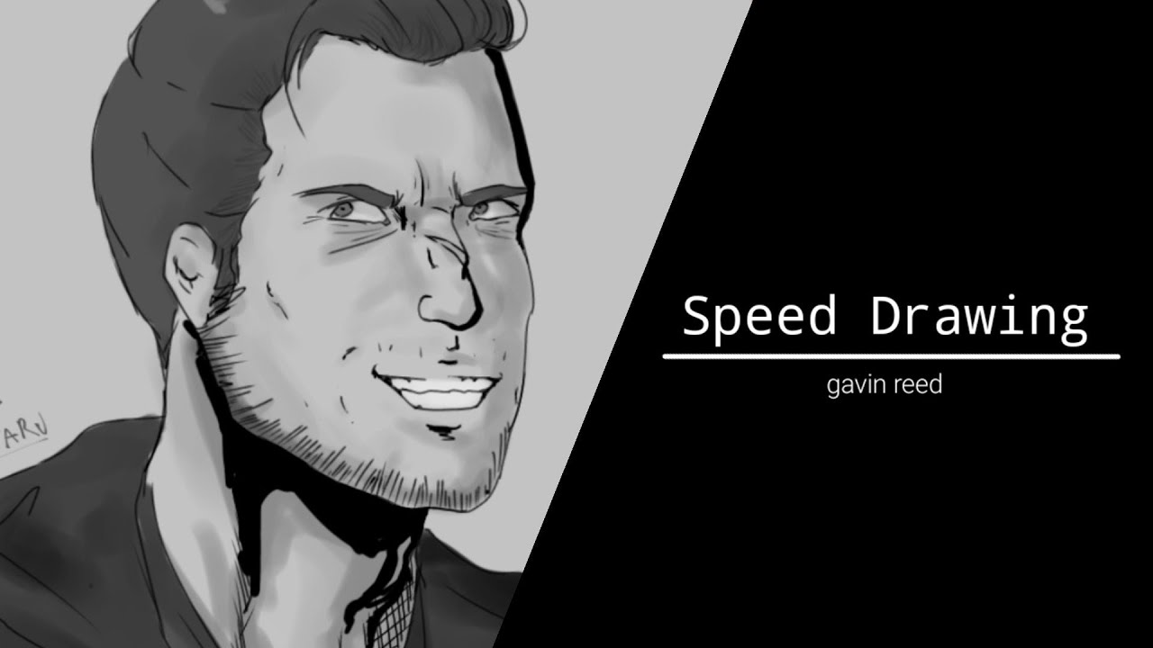 [Speed drawing] Gavin Reed [DBH] - YouTube