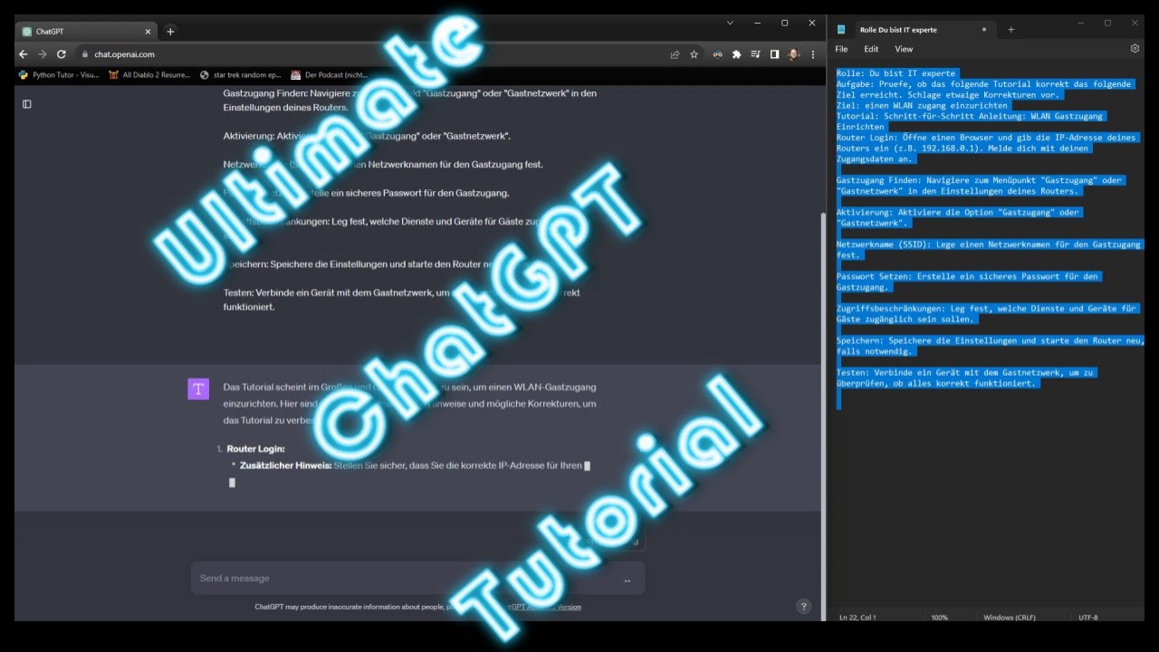 Das Ultimative ChatGPT Tutorial - YouTube