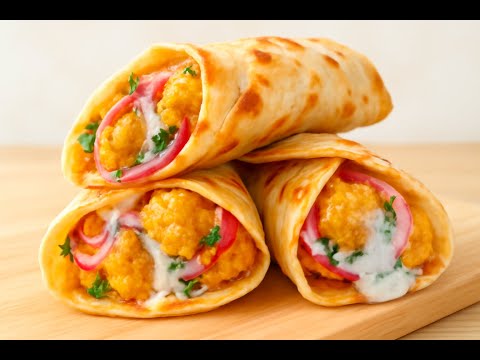 Spicy Chicken Paratha Roll |Frozen Lacha Paratha Recipe |فروذ ن پر اٹھا ...