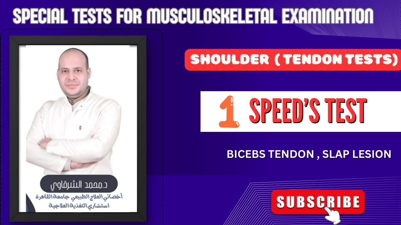 Speed's Test by Doctor Mohammad Elsharkawy physical therapist - YouTube