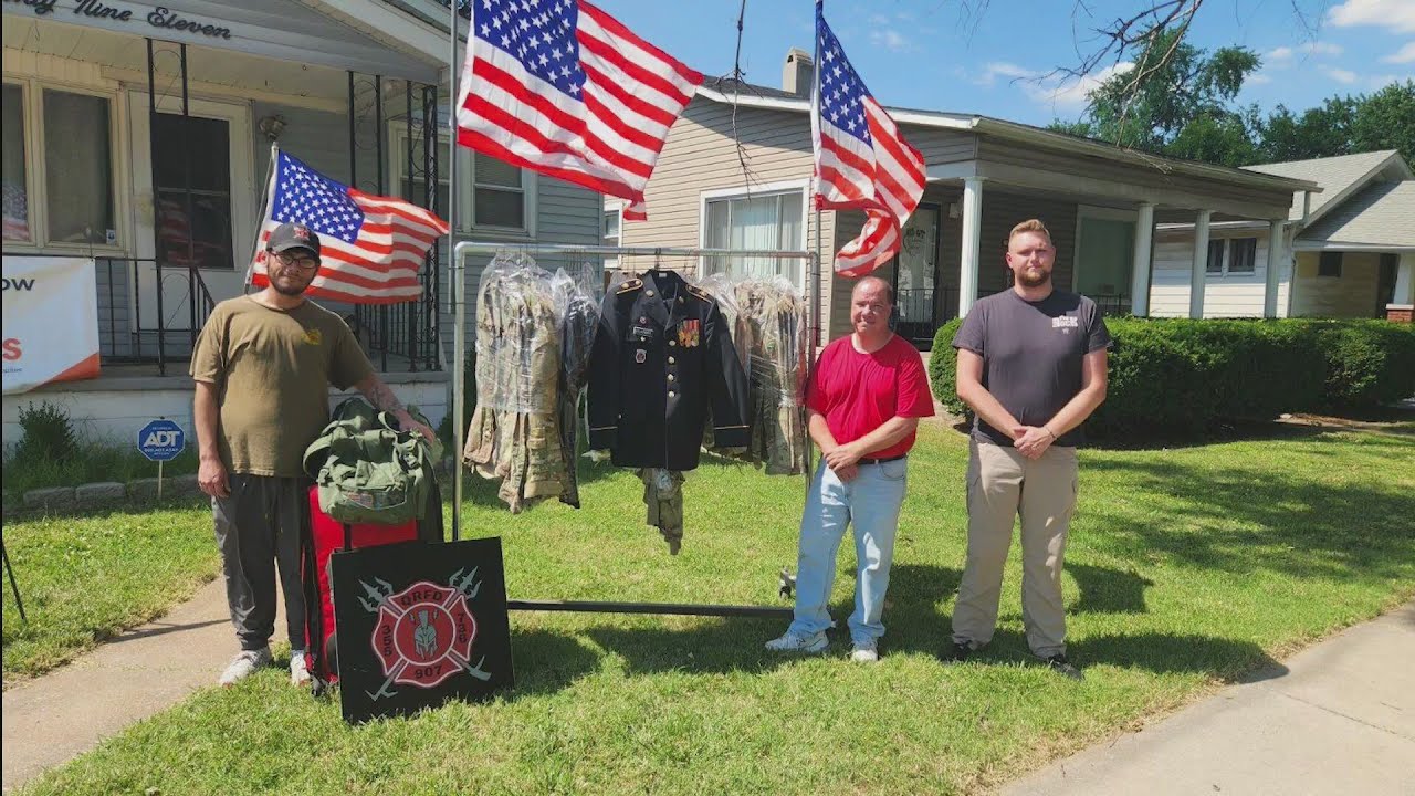 Granite City veteran gets sewage-damaged uniform cleaned for free - YouTube