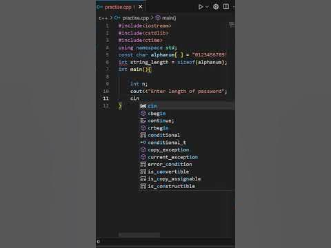 Generate a Unhakeable Password with C++ for full video check ...