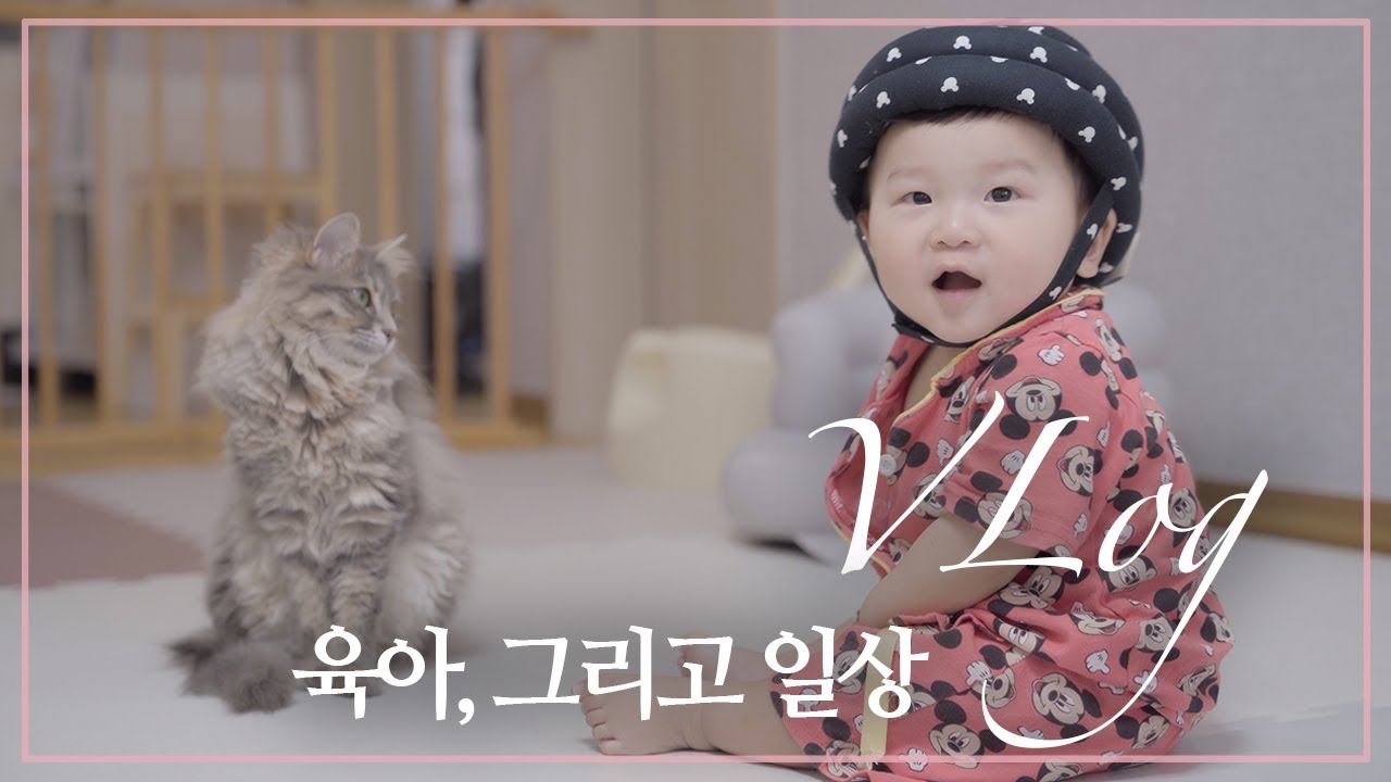 1 반려묘와 8개월 아기의 사랑스런 하루 육아 브이로그 제주도 일상 달콜부부 Youtube