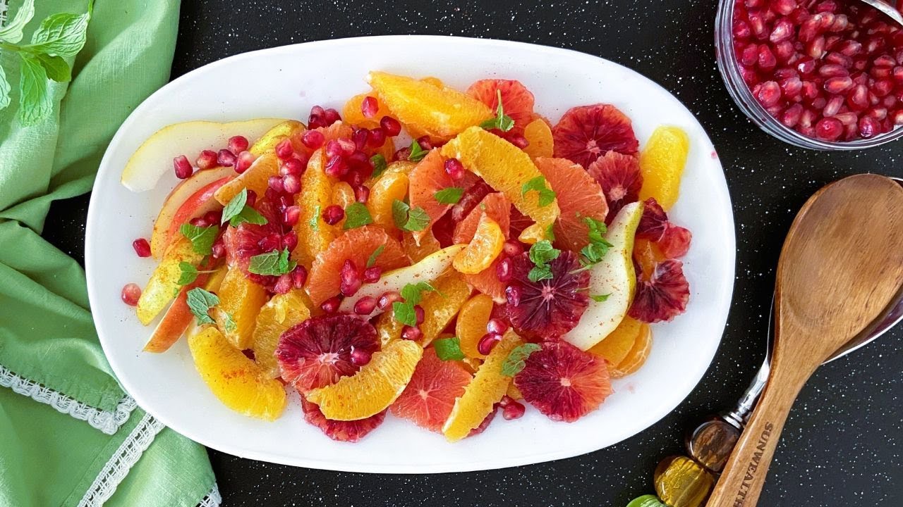 PARTY Favorite CITRUS FRUIT SALAD without Dressing - YouTube