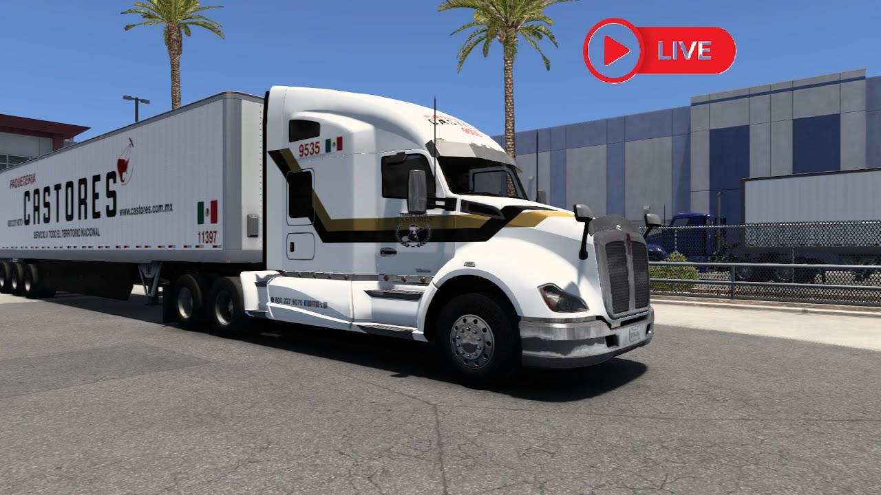 ¡Kenworth T680 | Paquetería Castores | American Truck Simulator!! #ats ...
