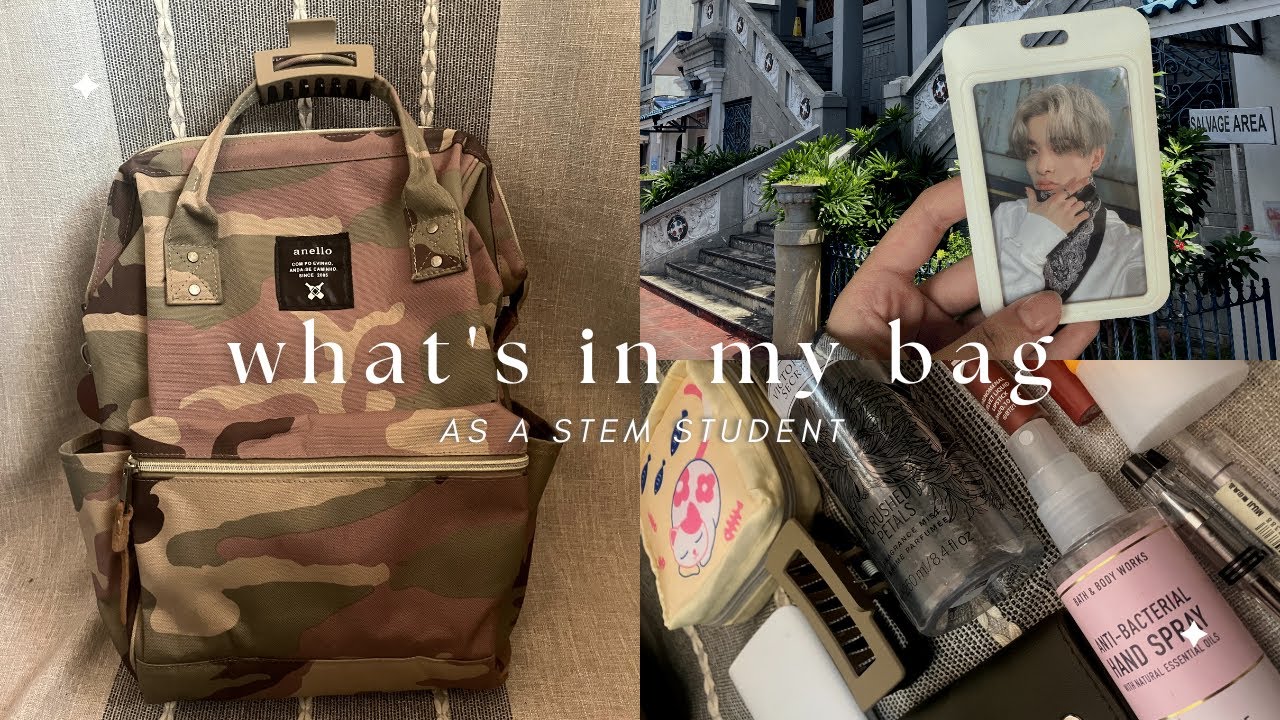what’s in my backpack as a stem student | hyflex edition ♡ - YouTube