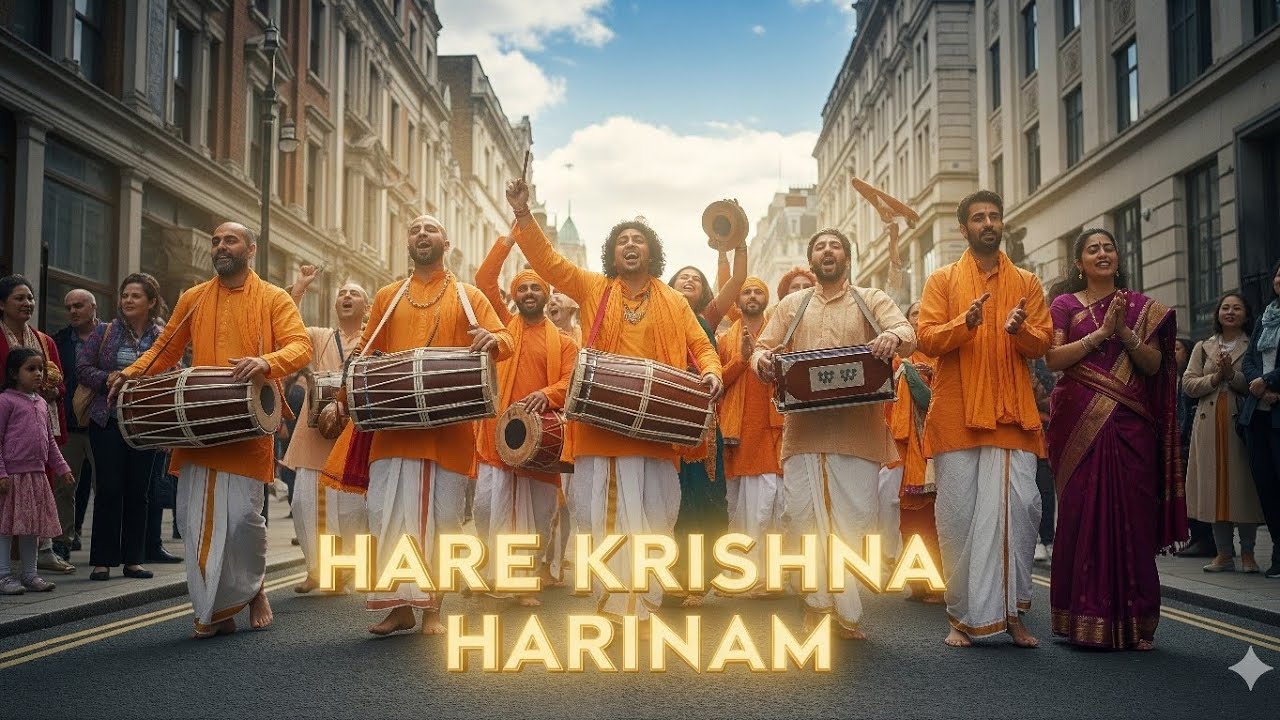 Hare Krishna Harinam | Joyful Street Kirtan & Mahamantra Chanting - YouTube