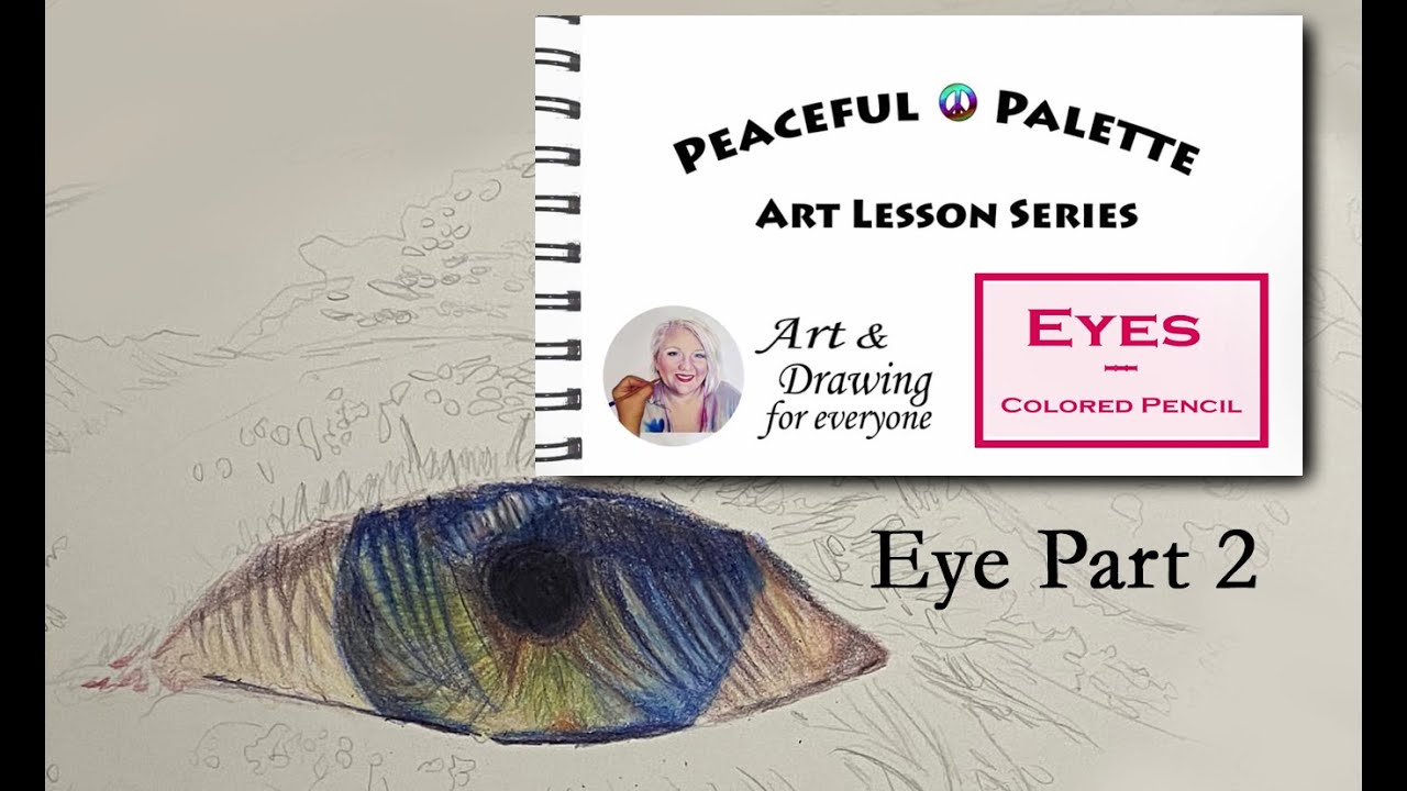 How to Draw a hyper realistic eye PT 2- step by step lesson | Colored ...