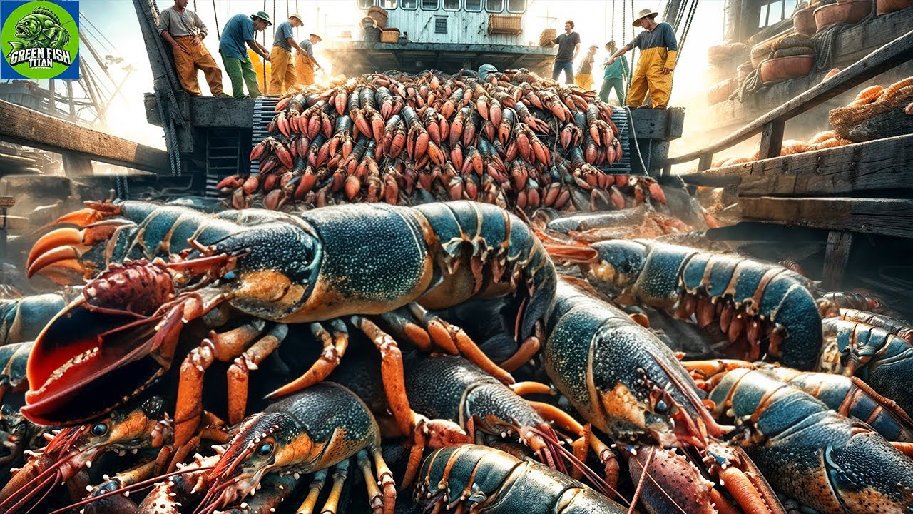 American Fishermen Hunt And Process Giant Spiny Lobsters | Fishing Documentary - YouTube