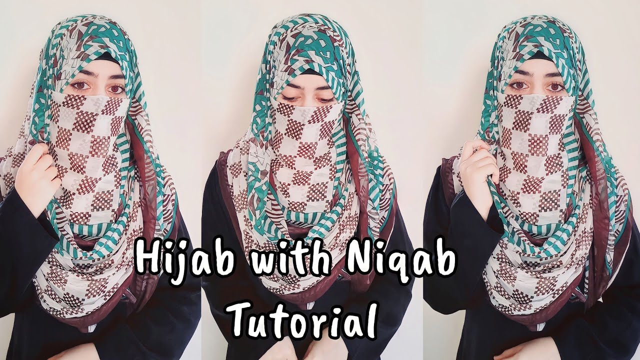 Hijab With Niqab Tutorial 2024 || Niqab Tutorial with Full Coverage ...