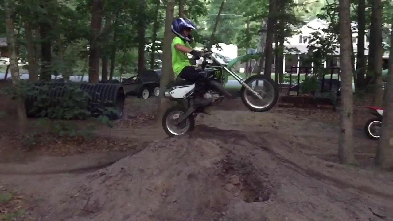 Kid jumps Kx 65 - YouTube