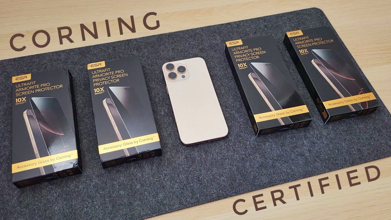Corning Certified Screen Protectors for iPhone - ESR UltraFit Armorite ...