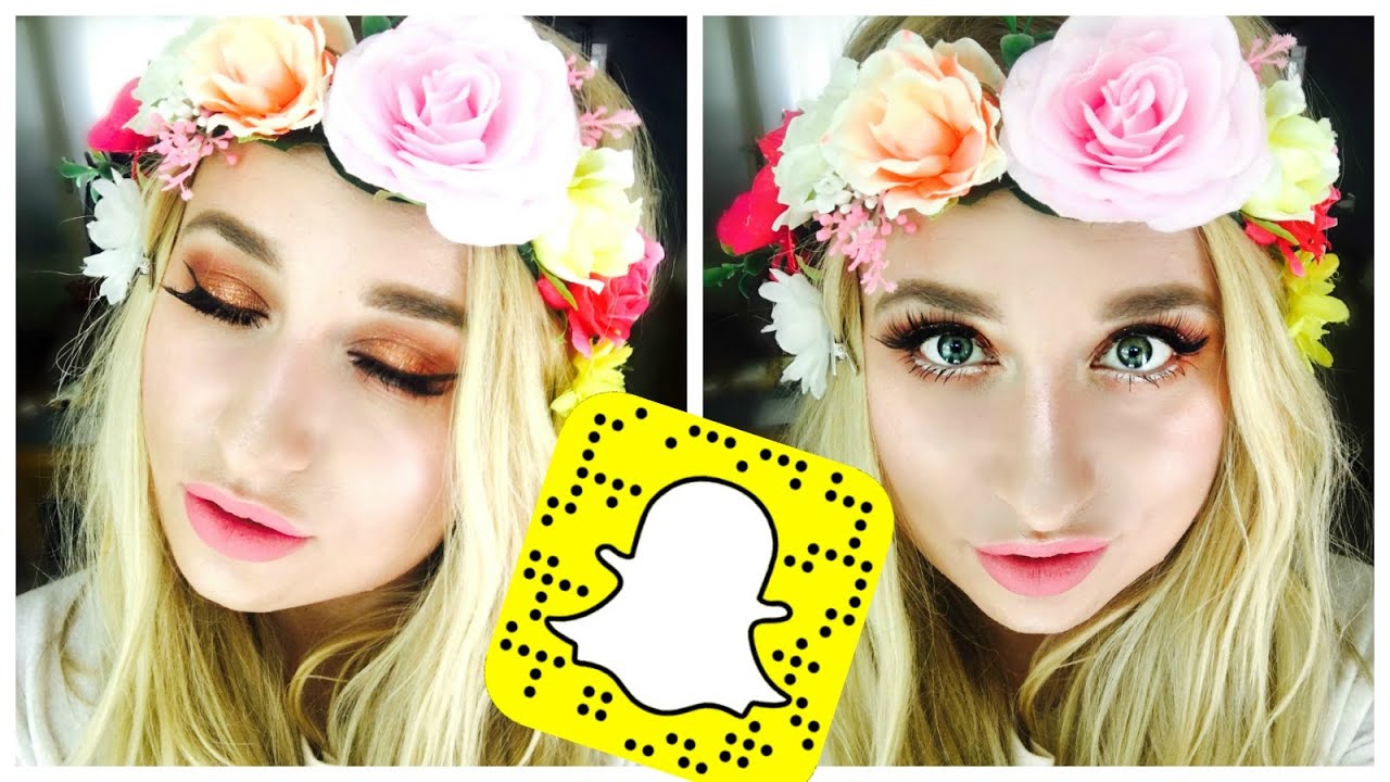 👻 SNAPCHAT MAKEUP TUTORIAL: FLOWERS + SARUNIA7771 - YouTube