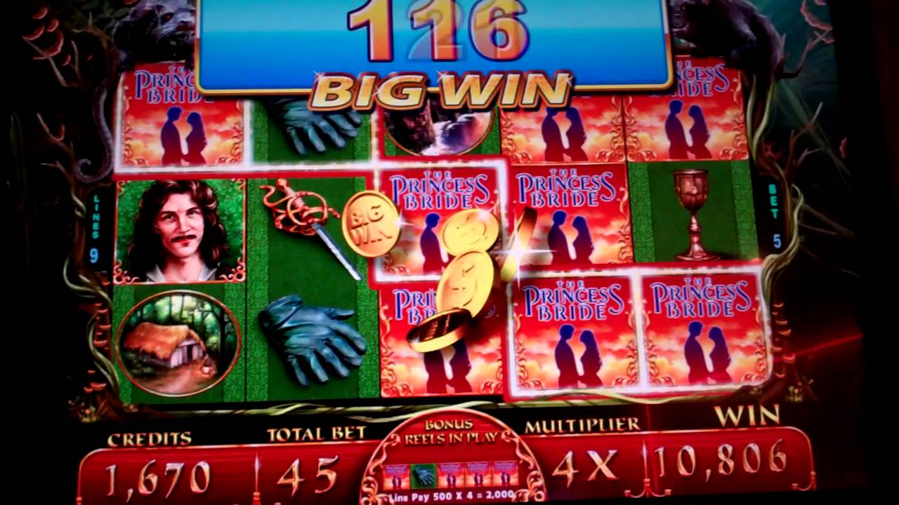WMS The Princess Bride Nickel Slot Fire Swamp Bonus Round - YouTube