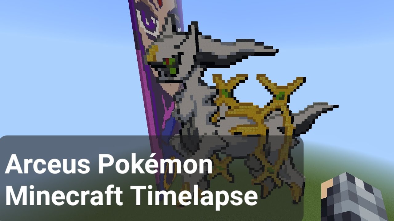 Arceus Pokémon: Minecraft Pixel Art Timelapse - YouTube