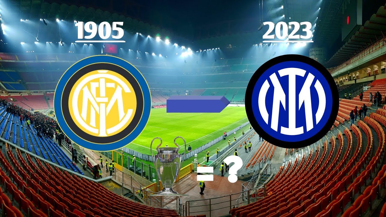 The evolution of INTER MILAN FC logo and its trophy || From 1908 - Now ...