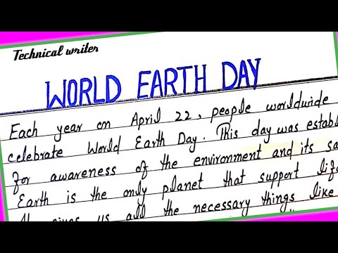 Essay on World Earth Day in English || Paragraph on World Earth Day ...